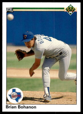 1990 Upper Deck 731 Brian Bohanon Texas Rangers Rookie Baseball Card | eBay