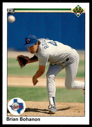 1990 Upper Deck 731 Brian Bohanon Texas Rangers Rookie Baseball Card | eBay