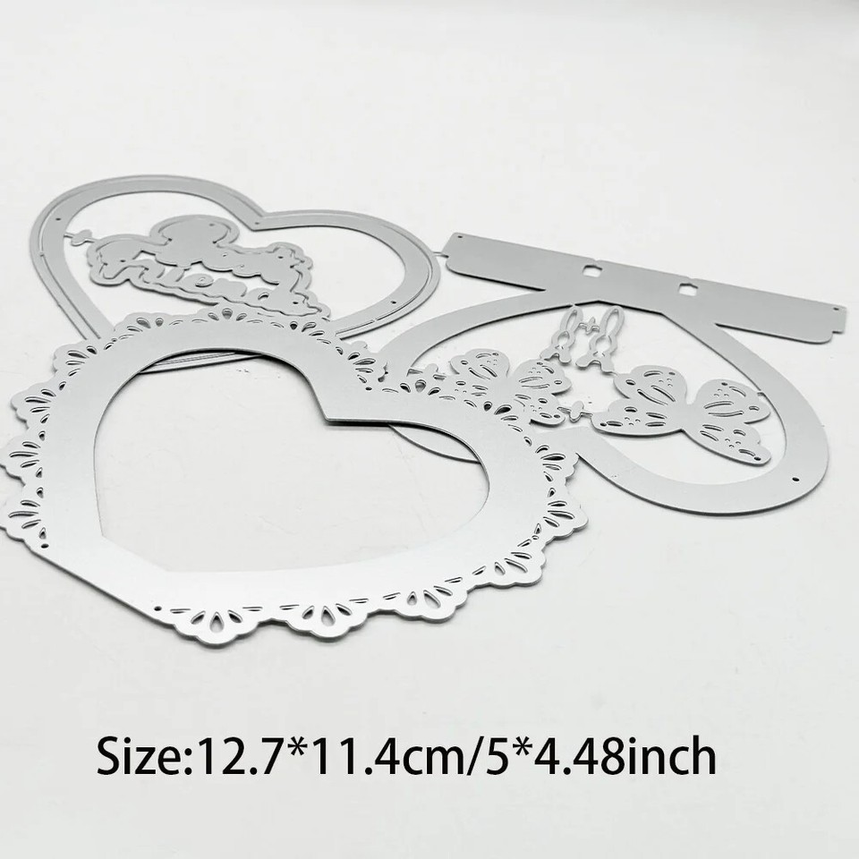 Lace Edge Heart Best Friends Memorydex Metal Cutting Dies Scrapbook ...