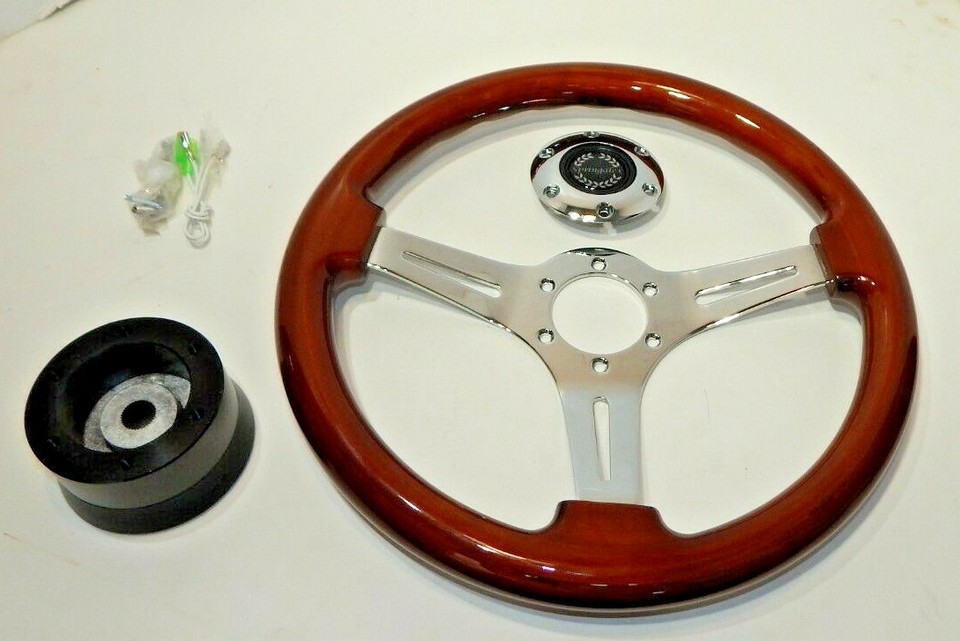 New 13.5" Wood Steering Wheel & Hub Adaptor Triumph TR7 TR8 1976-1981 ...