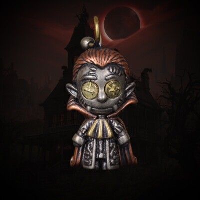 Indian Voodoo Doll Vampire Figurine Necklace Pendant Vintage Bracelet ...