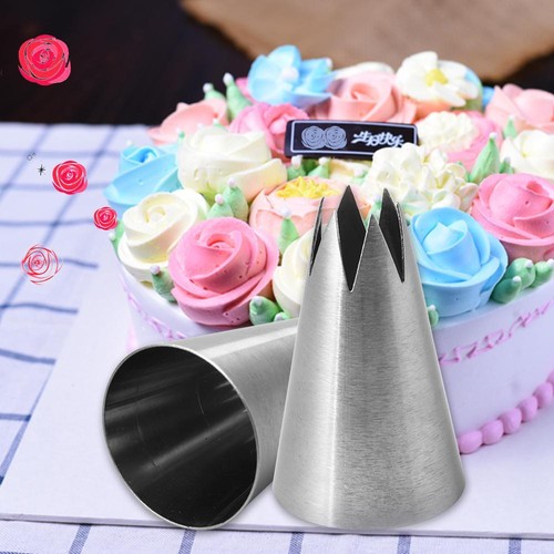 Stainless Steel Cake Decorating Icing Piping Nozzles Baking Mold Ice ...