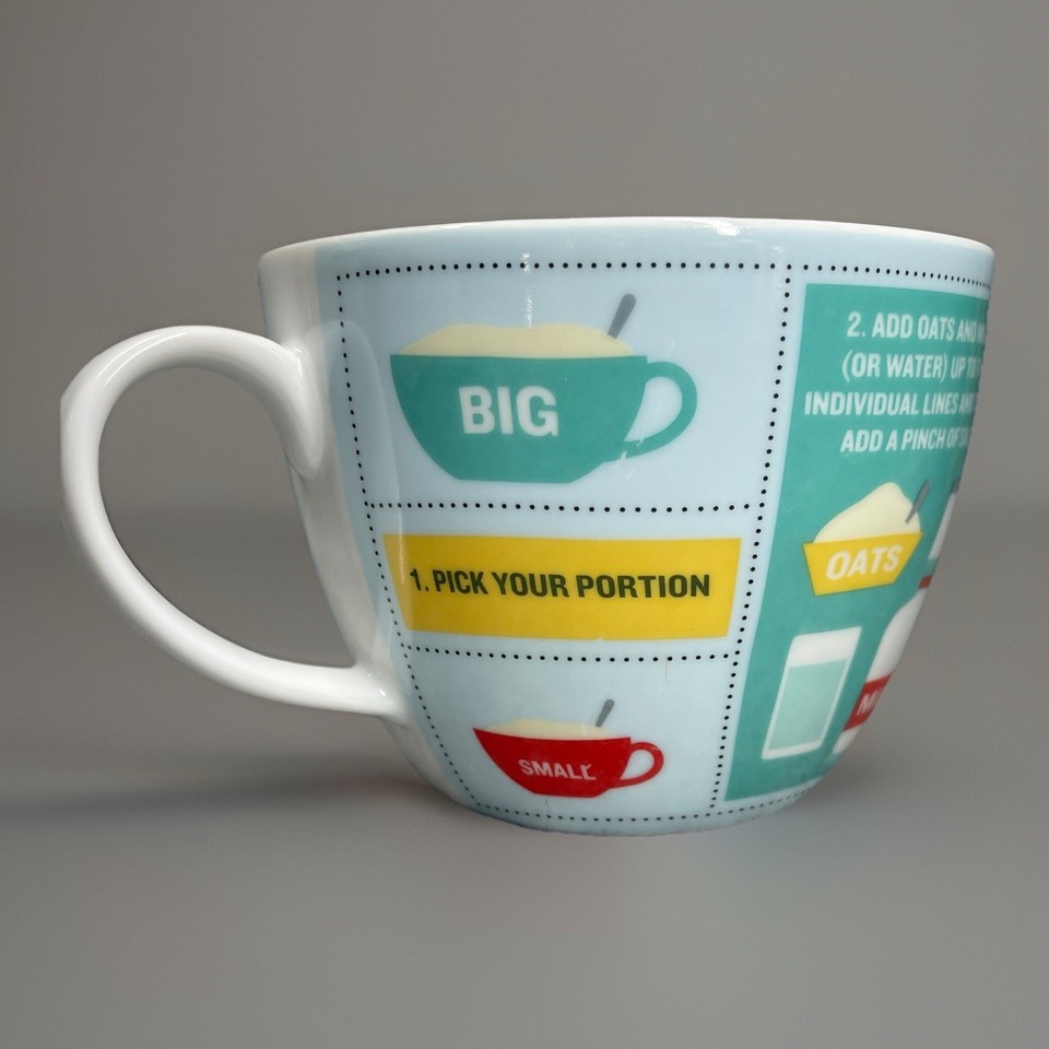 Perfect Porridge White Handle Mug Ginger Fox Instructions Measurements ...
