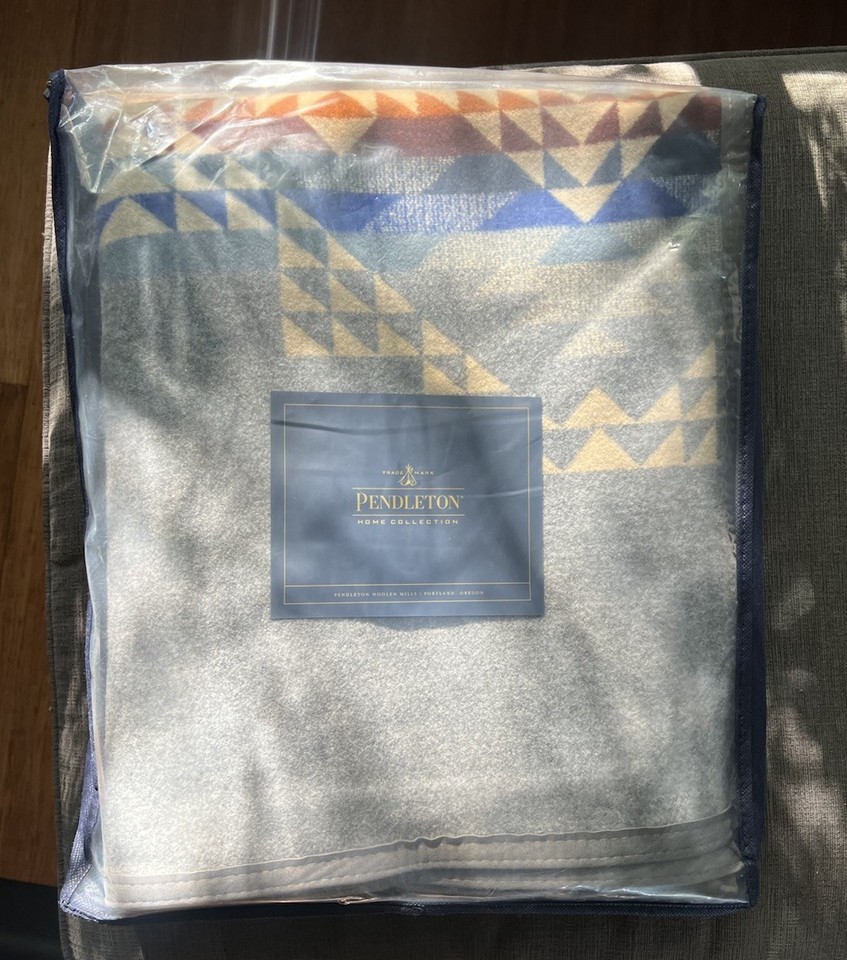 New $469 Queen Pendleton Wool Smith Rock Blanket Made in USA NWT Full 90 x 90 | eBay