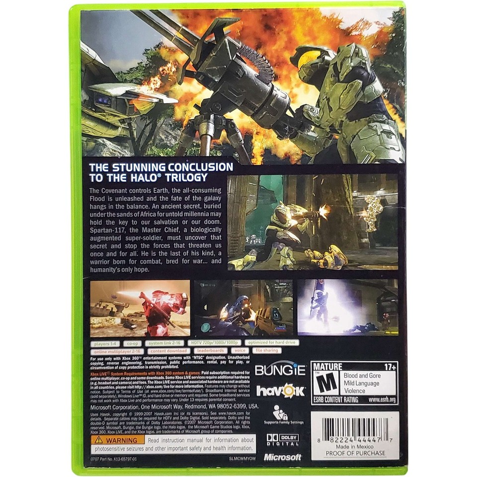 (Small Crack On Disc) Halo 3 - Microsoft Xbox 360 Tested Authentic | eBay