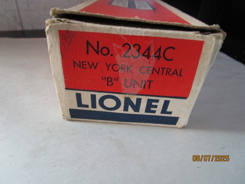 Lionel, 2344C NYC B Unit Empty Box | eBay