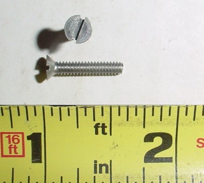 100 ea 4-40 x 5/8 Slotted Flat Screws - CRES | eBay