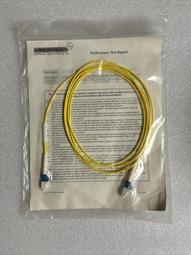 NEPTEC SJULUL9202Z, LC/UPC-LC/UPS 2M Fiber Optic Cable w/ Testing ...