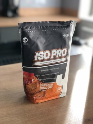 ISO PRO TBJP : 1kg Saveur Caramel Biscuit Isolat de Protéiné de Whey ...