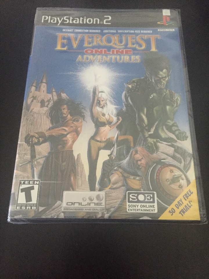 EVERQUEST ONLINE ADVENTURES PS2, PLAYSTATION 2 VIDEO GAME NEW ...