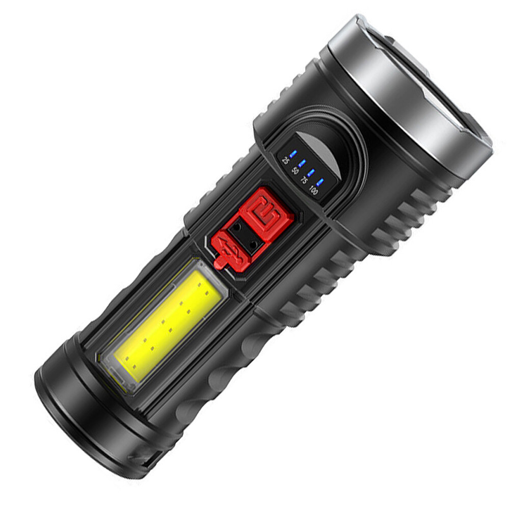 COB Flashlight 500LM LED Work Light for Hiking Climbing Emergency (Red ...