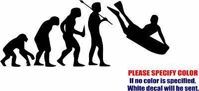 Evolution Bodyboard Surfing Graphic Die Cut decal sticker Car Truck ...