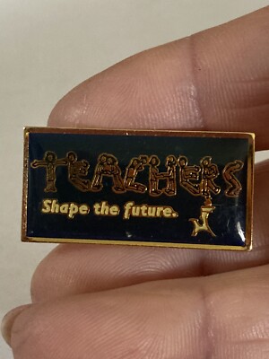 Teachers shape the future Lapel Pin Vest Collectible EUC K520 | eBay