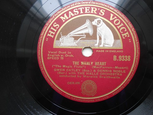 Gwen Catley and Dennis Noble Duet with Halle Orchestra 10" 78rpm HMV ...