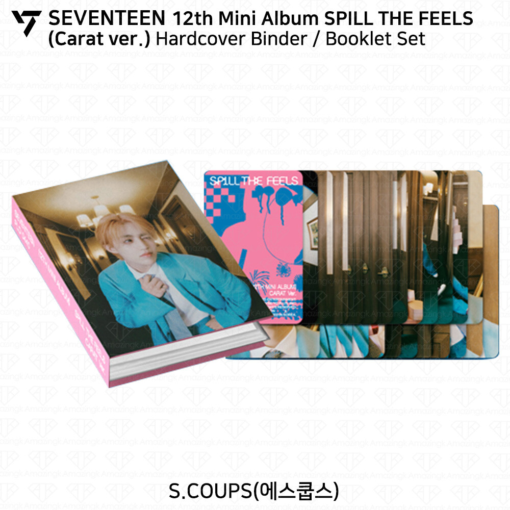 SEVENTEEN 12th Mini Album SPILL THE FEELS Carat Ver Binder Booklet ...