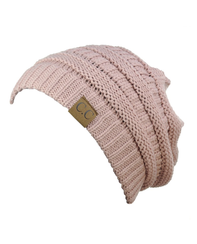 Hot item! CC Beanie New Women's Knit Slouchy Thick Cap Hat Unisex Solid ...
