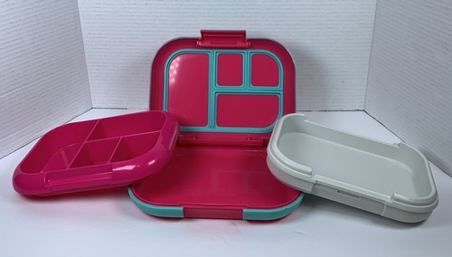 Bentgo Chill 4-Compartment Tray Pink & Turquoise Kids Lunchbox (KT288 ...