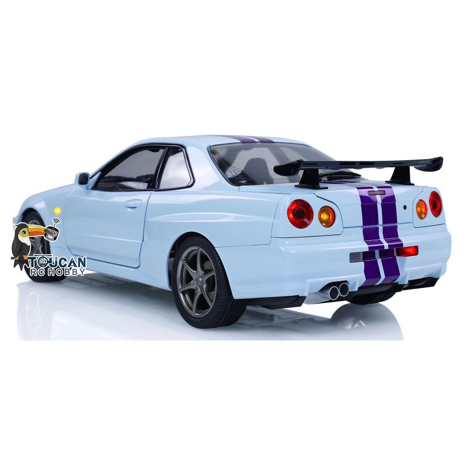 US Stock Capo 4WD 1/8 RC Racing Car R34 4x4 High Speed Metal RTR Drift ...