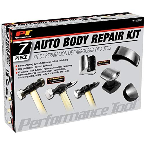 Performance Tool W1007db 7-Piece Auto Body Repair Kit With Carbon Stee ...