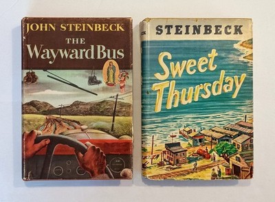 JOHN STEINBECK - The Wayward Bus (1947 BCE) + Sweet Thursday (1954 1st ...