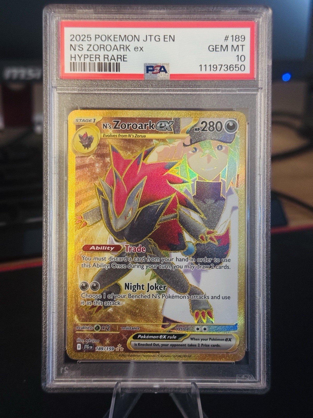 N's Zoroark ex 2025 Scarlet & Violet: Journey Together #189/159 Hyper ...