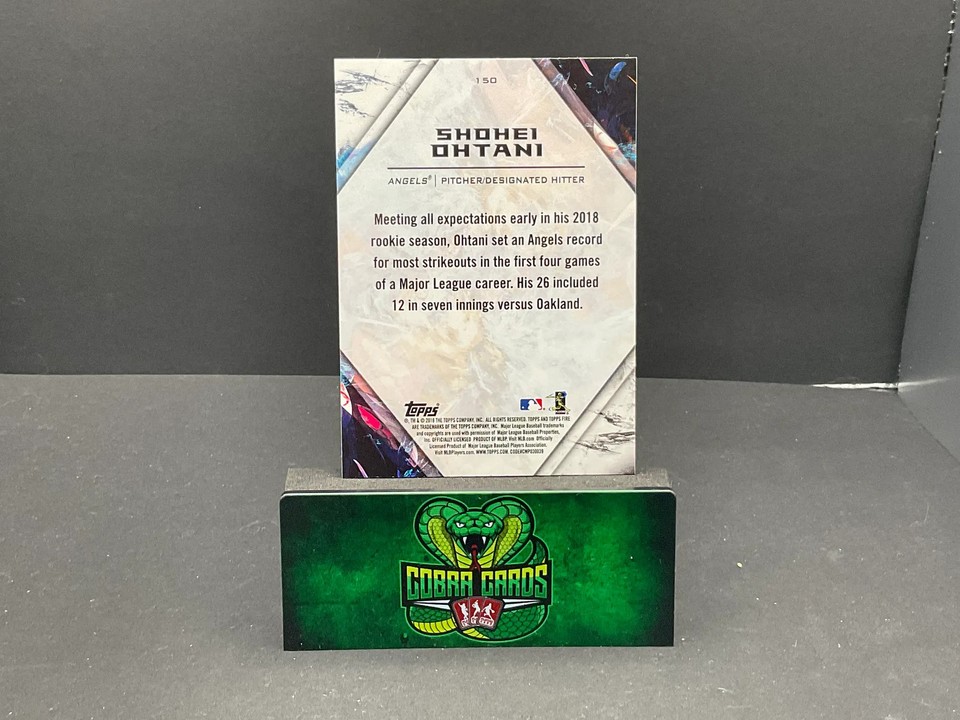2018 Topps Fire Shohei Ohtani #50 Blue Chip RC | eBay
