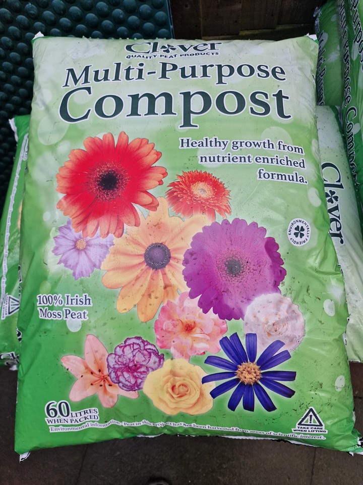 MULTI PURPOSE COMPOST 60lts CLOVER COLLECTION ONLY COLLECTION ONLY ...