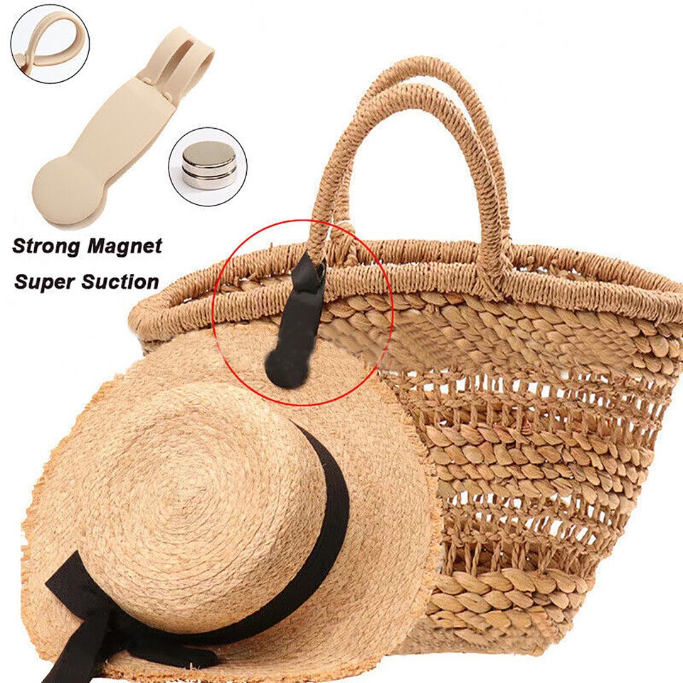 1/2PCS Magnetic Hat Clip On Bag Silicone Hat Holder For Travel Luggage ...