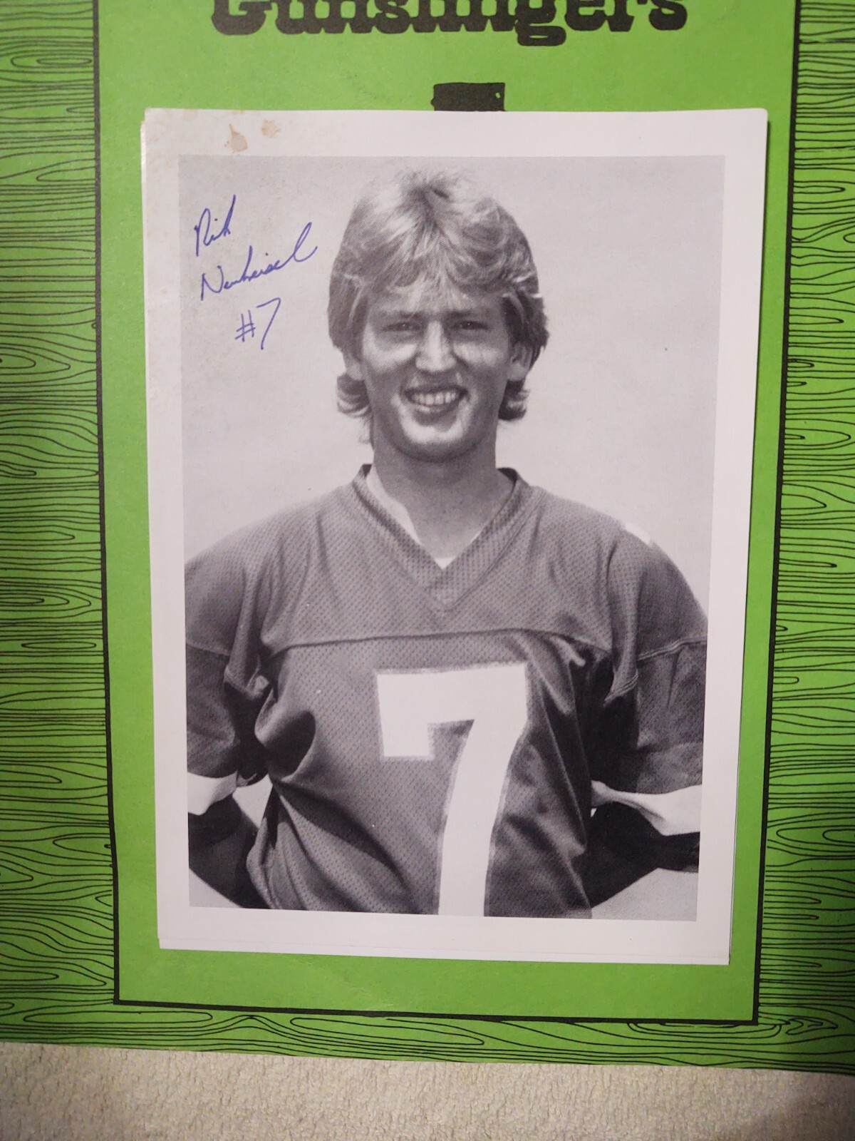 1985 USFL SAN ANTONIO GUNSLINGERS Preseason Prospectus w Autographs of ...