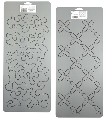Quilting Stencil Simple Stipple Quilt Patterns & Floral Weave Quilters ...