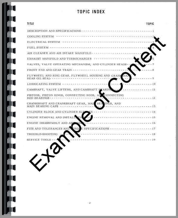 Allis Chalmers D262 Engine Service Repair Manual Power Unit | eBay