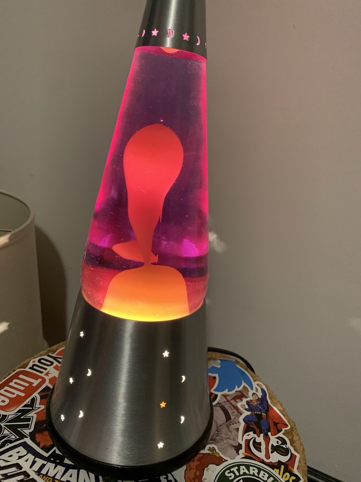 Vintage Wizard Lava Lite Motion Lamp Moon & Stars Silver Base & Cap | eBay