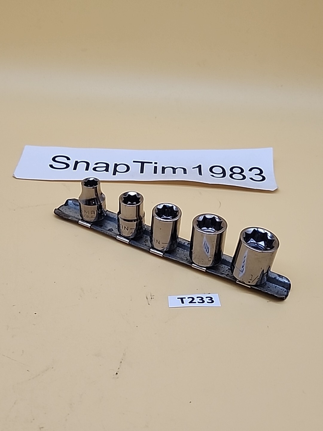 Craftsman 3/8" Drive SAE Socket Set 5pcs USA NOS (1/4" to 1/2") 8pt | eBay