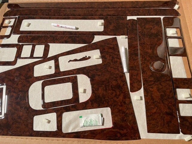 RHD JAGUAR XJS FIT 1982- 1992 DASH TRIM KIT WOOD DASH TRIM KIT INTERIOR ...