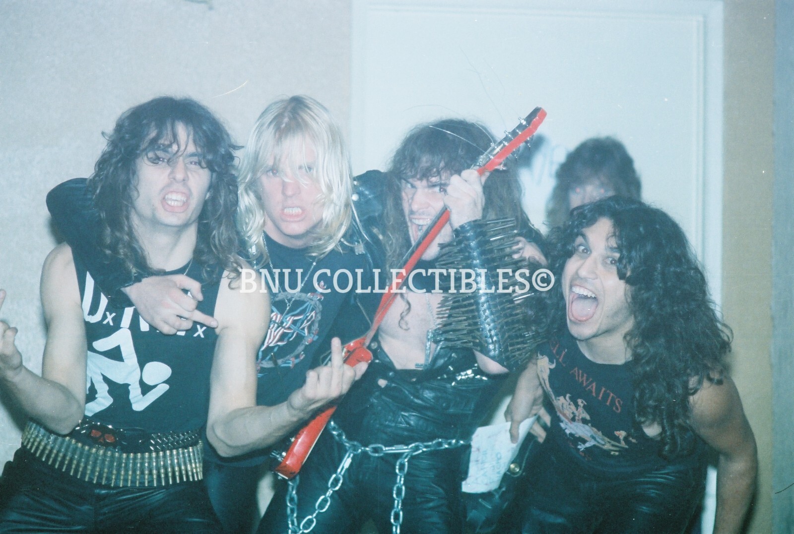 VINTAGE SLAYER CONCERT PHOTO OF BAND BACKSTAGE TAKEN BY ME EARLY 1980s ...