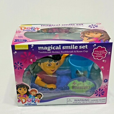 Dora the Explorer Magical Smile Set Toothbrush with Holder Rinse Cup ...