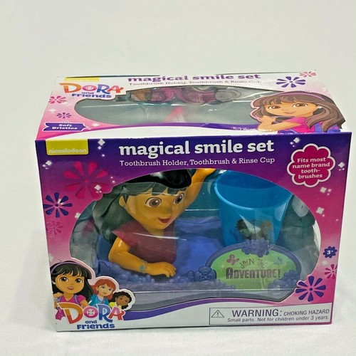 Dora the Explorer Magical Smile Set Toothbrush with Holder Rinse Cup ...