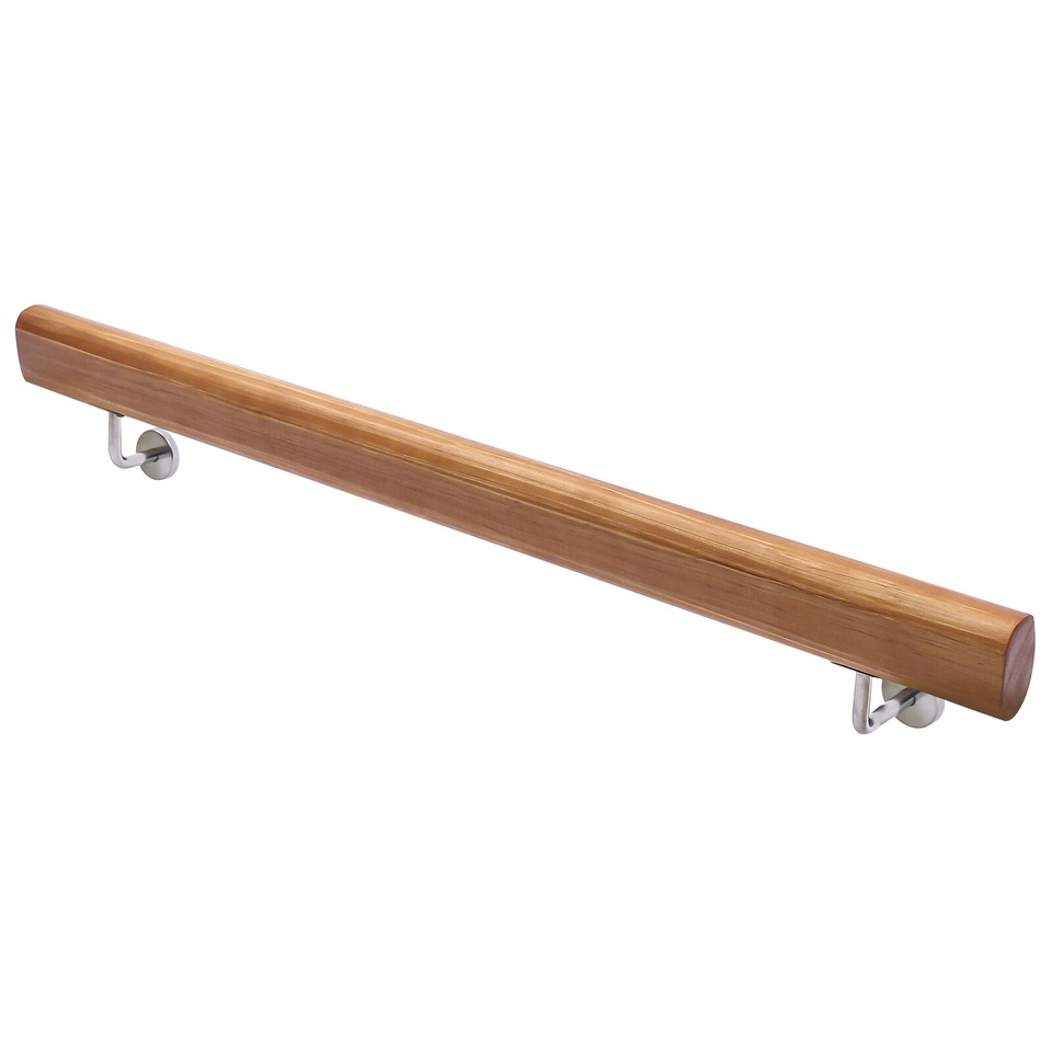 Wood Handrail For Steps Stair Railing Hand Rail Kit Non-Slip Wall Hand ...