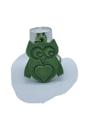 3d Printed green owl key ring | eBay UK