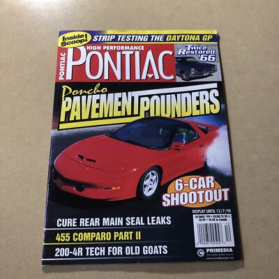 High Performance Pontiac Magazine December 1998 | eBay