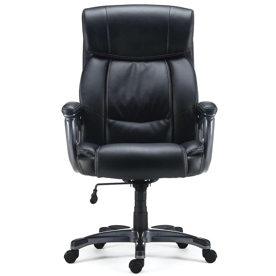 Staples Lockland Ergonomic Leather Managers Big & Tall Chair 400 lb ...