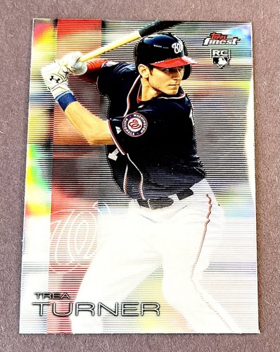 Trea Turner 2016 Topps Finest Rookie Card RC Refractor #18 Washington Nationals | eBay