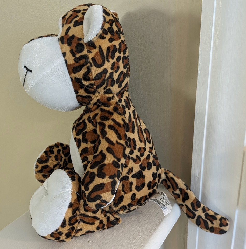 Fiesta Leopard Plush 15” Brown Jungle Stuffed Animal Toy Spotted Plush ...