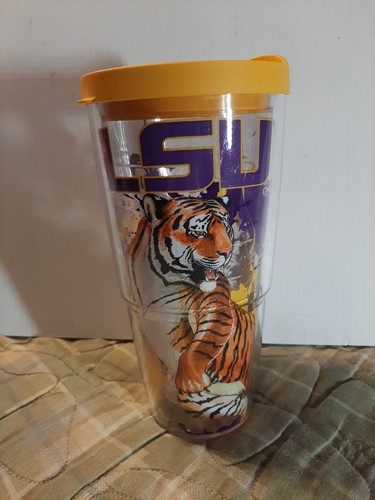 Lsu Tigers 24oz Hot or Cold Plastic 8" Tall Tervis Tumbler Cup | eBay
