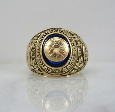 1965 Class Ring 10K Chicago Technical College, J5 | eBay