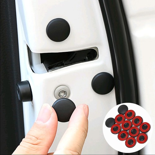 12× Car Interior Door Lock Screws Protector Bolt Cover Cap Sticker ...