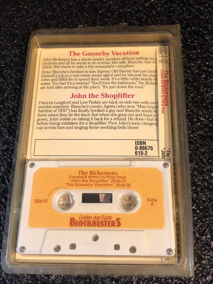 The Bickersons Golden Age Radio Blockbusters Cassette 76160585015| eBay