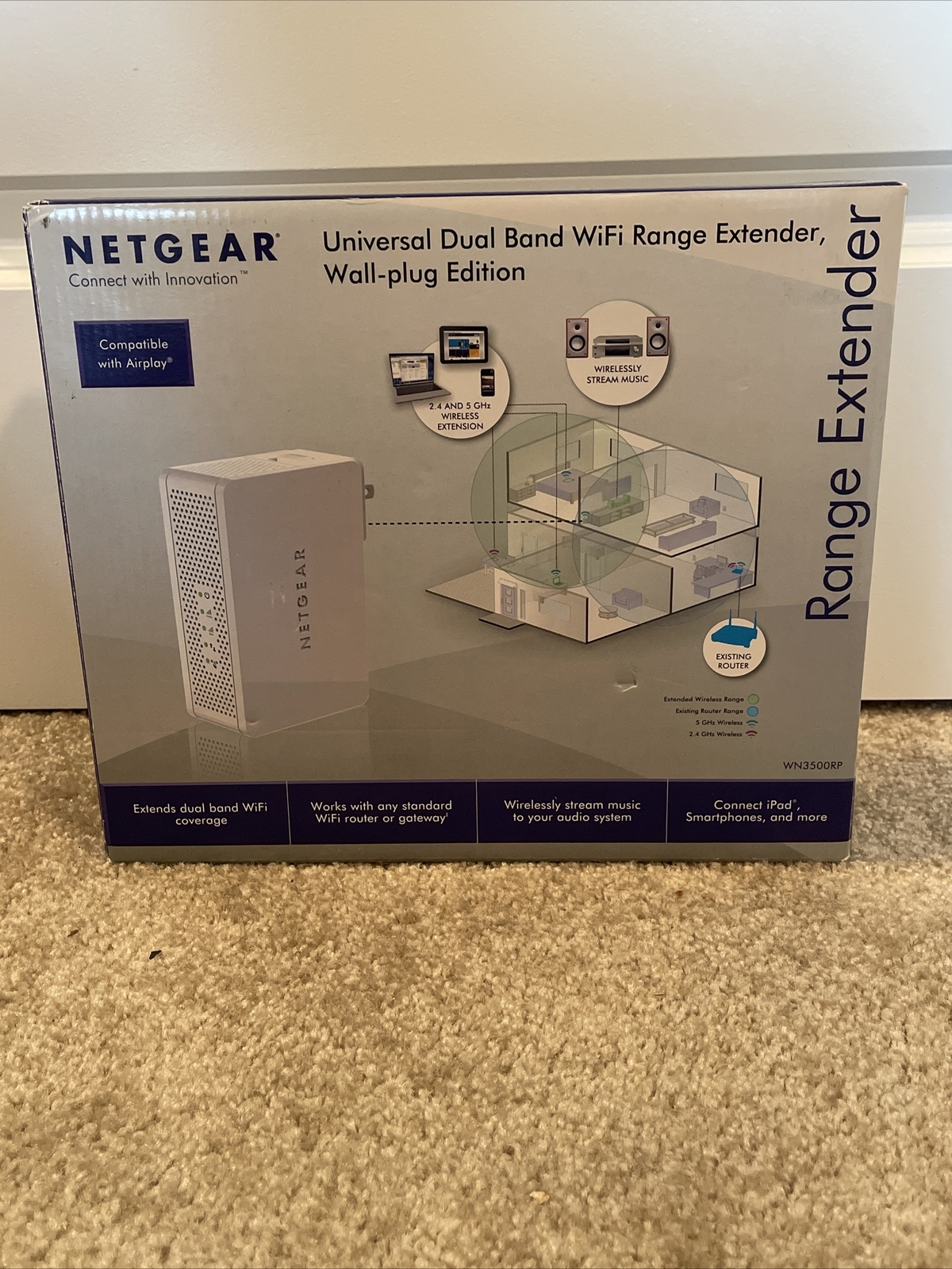 Netgear WN3500RP-100NAS Dual Band WiFi Range Extender | eBay