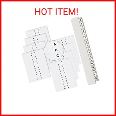 Permanent Alphabet Tabs A-Z Tabs Indexes Self Adhesive Page Tabs Small ...