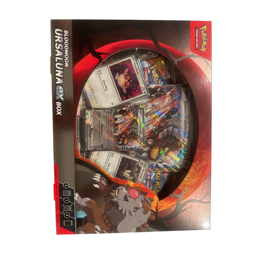 Pokemon Trading Card Games Bloodmoon Ursaluna Ex Box | eBay